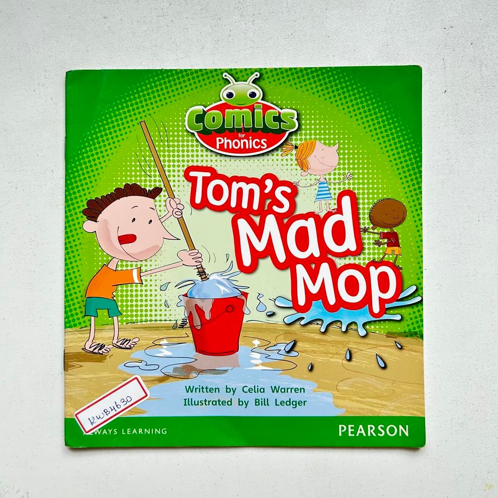 Comics For Phonics_Tom’s Mad Mop _Celia Warren - Kiddiwinks